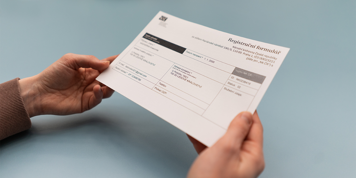 Registrace na místě - Národní knihovna České republiky